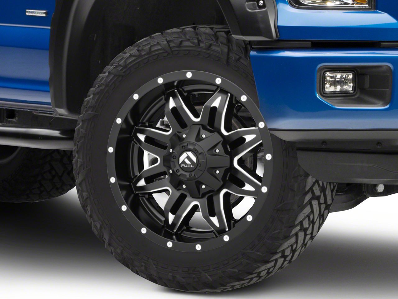Fuel Wheels F-150 Lethal Matte Black Milled 6-Lug Wheel; 22x11; -24mm ...