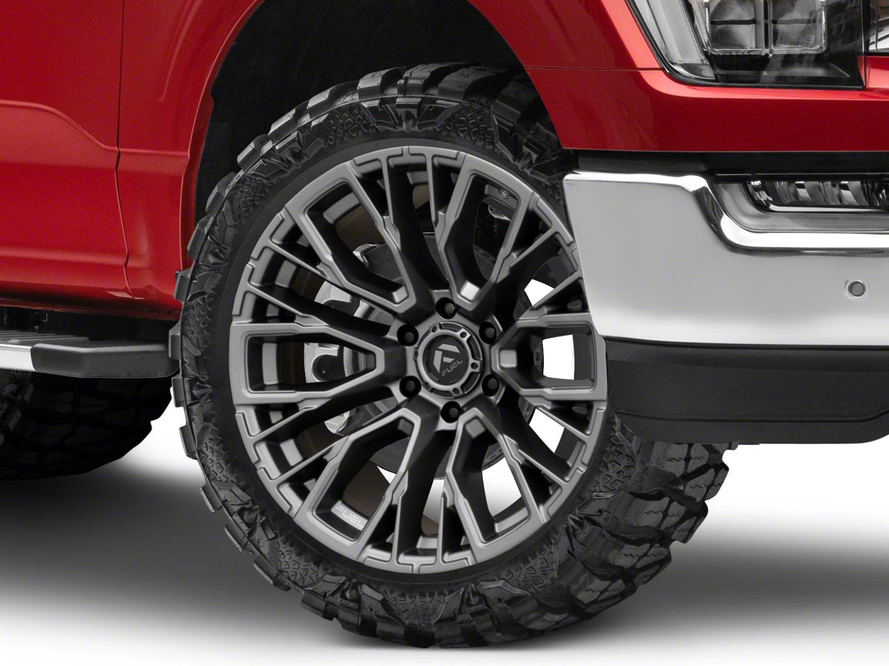 Fuel Wheels F-150 Rebar Matte Gunmetal 6-Lug Wheel; 22x12; -44mm Offset ...