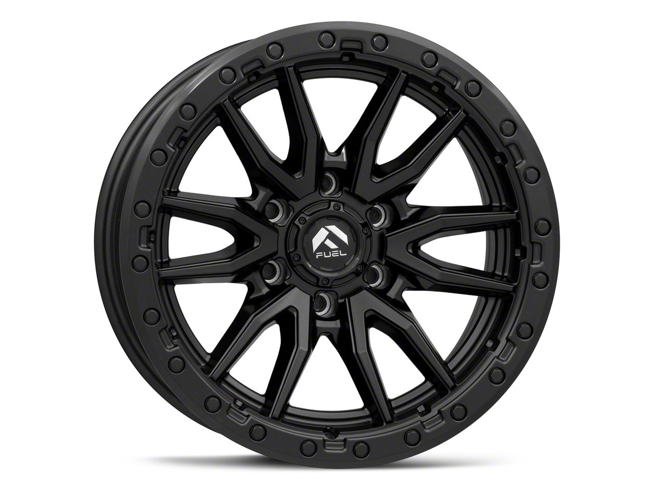 Fuel Wheels F-150 Rebel Matte Black 6-Lug Wheel; 20x9; 20mm Offset ...