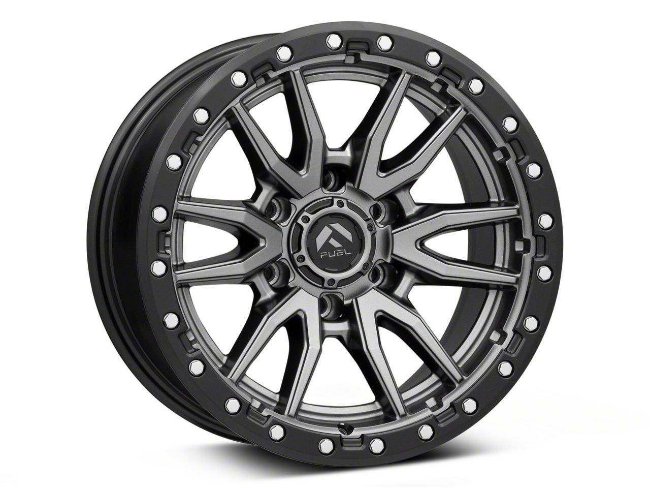 Fuel Wheels F-150 Rebel Matte Gunmetal with Black Bead Ring 6-Lug Wheel ...