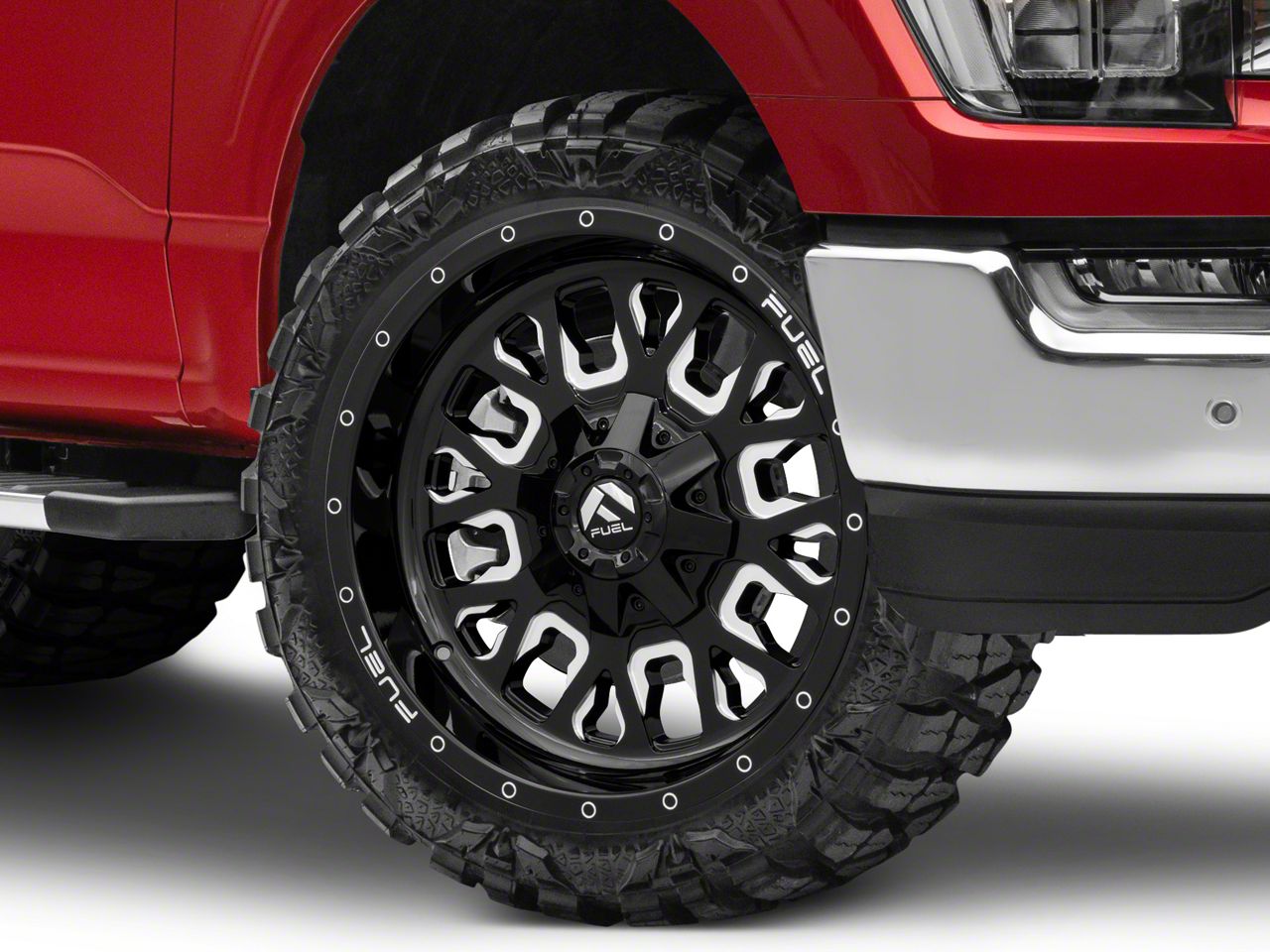 Fuel Wheels F-150 Stroke Gloss Black Milled 6-Lug Wheel; 24x14; -75mm ...