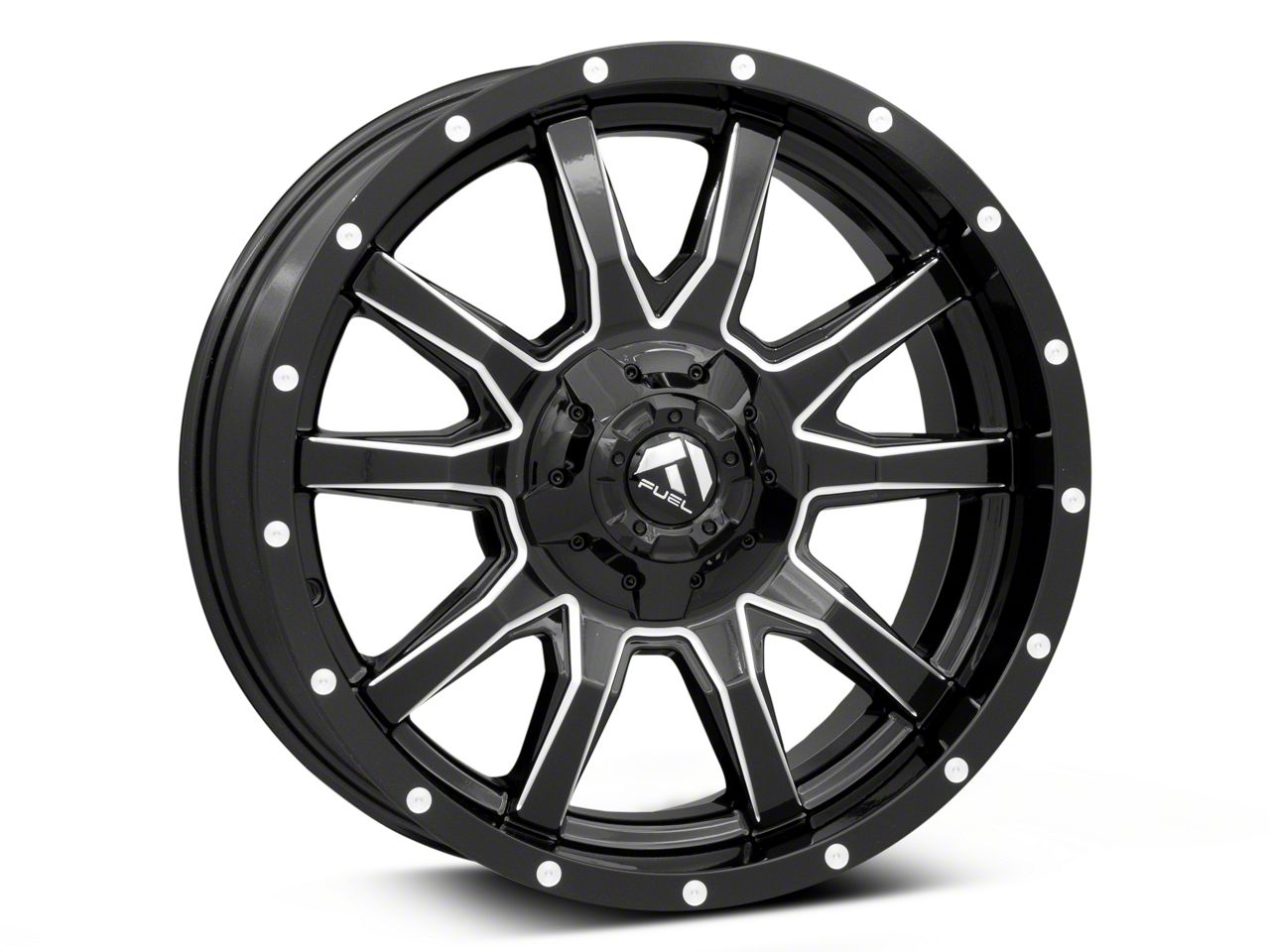 Fuel Wheels F-150 Vandal Gloss Black Milled 6-Lug Wheel - 20x10; -19mm ...
