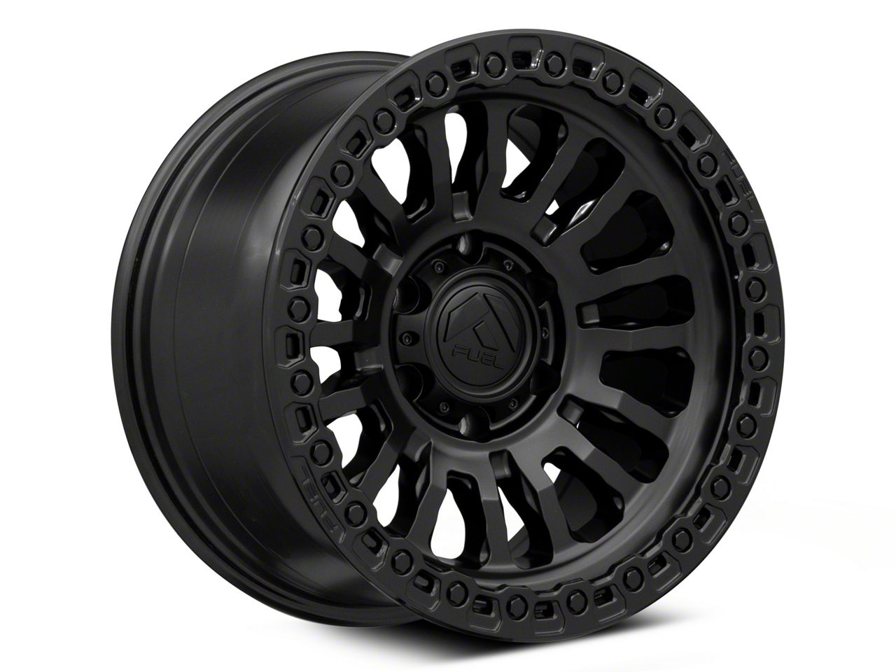 Fuel Wheels F-250 Super Duty Rincon Matte Black with Gloss Black Lip 8 ...