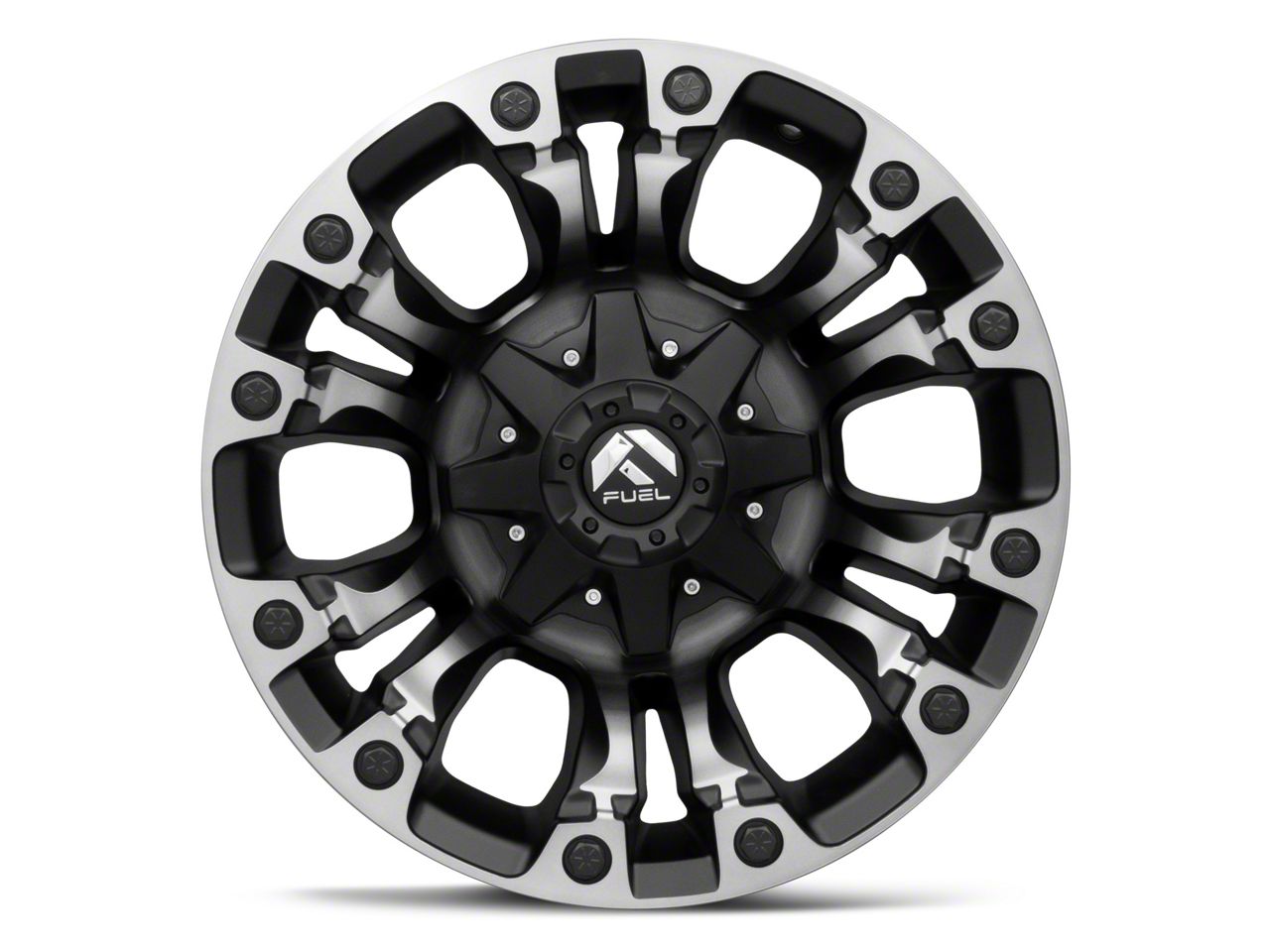 Fuel Wheels F-250 Super Duty Vapor Matte Black with Gray Tint 8-Lug ...