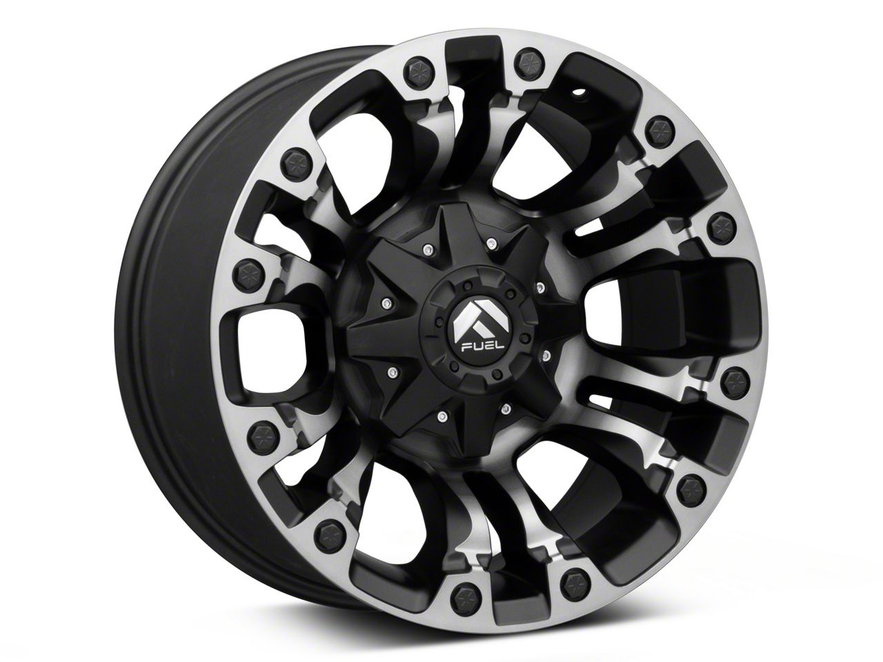Fuel Wheels F-250 Super Duty Vapor Matte Black with Gray Tint 8-Lug ...