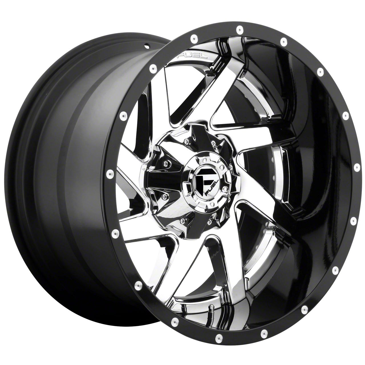 Fuel Wheels F-350 Super Duty Renegade Chrome with Gloss Black Lip 8-Lug ...