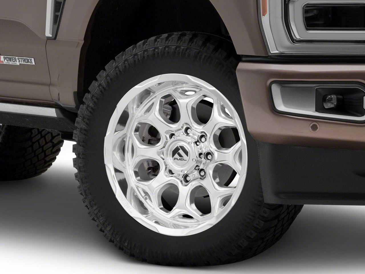 Fuel Wheels F-350 Super Duty Scepter Polished Milled 8-Lug Wheel; 20x9 ...