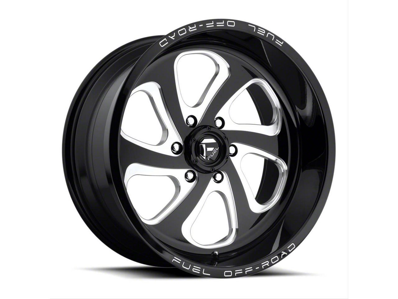 Fuel Wheels Silverado Flow Gloss Black Milled 6-Lug Wheel - 20x12 ...