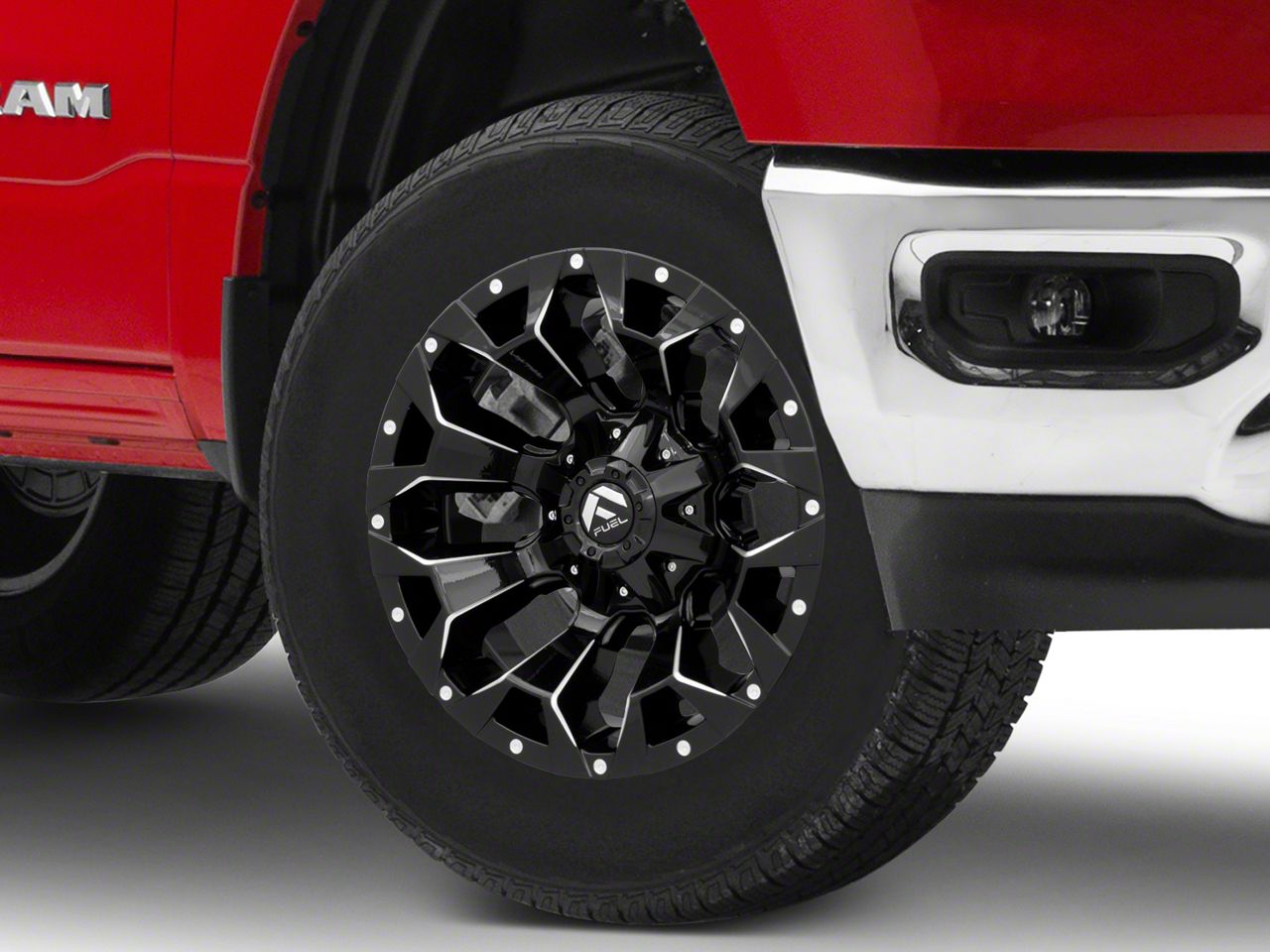 Fuel Wheels RAM 1500 Assault Gloss Black Milled 6-Lug Wheel; 18x9 ...