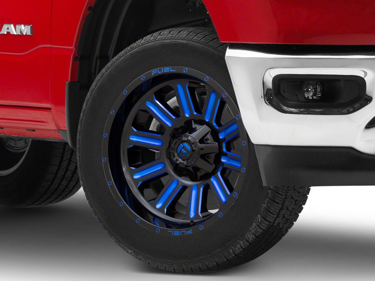 Fuel Wheels RAM 1500 Hardline Gloss Black with Blue Tinted Clear 6-Lug ...