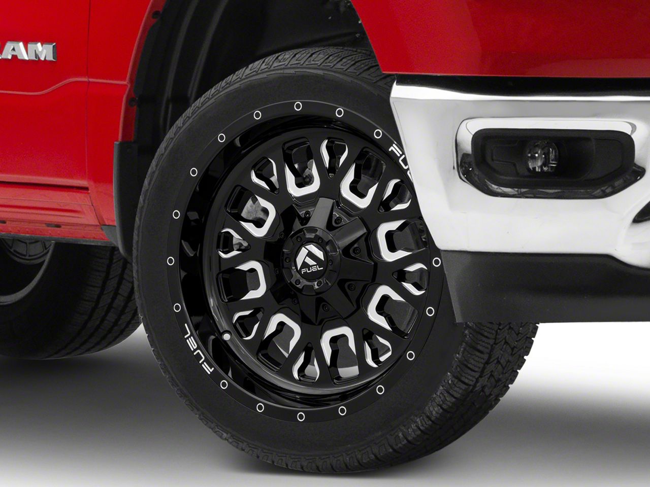 Fuel Wheels RAM 1500 Stroke Gloss Black Milled 6-Lug Wheel; 24x14 ...