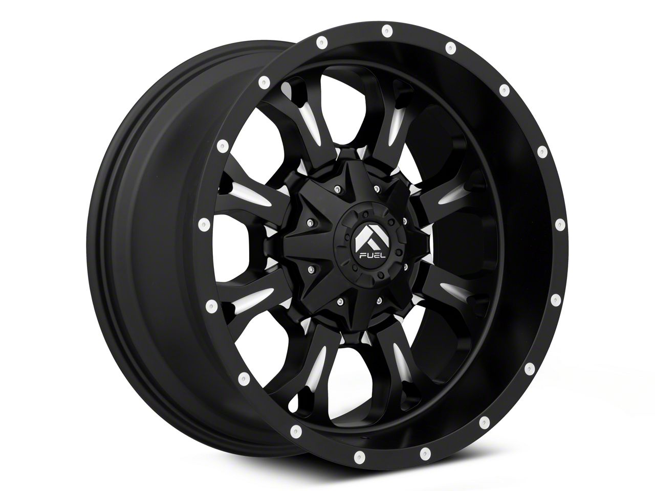 Fuel Wheels RAM 2500 Krank Matte Black Milled 8-Lug Wheel; 18x9; 20mm ...