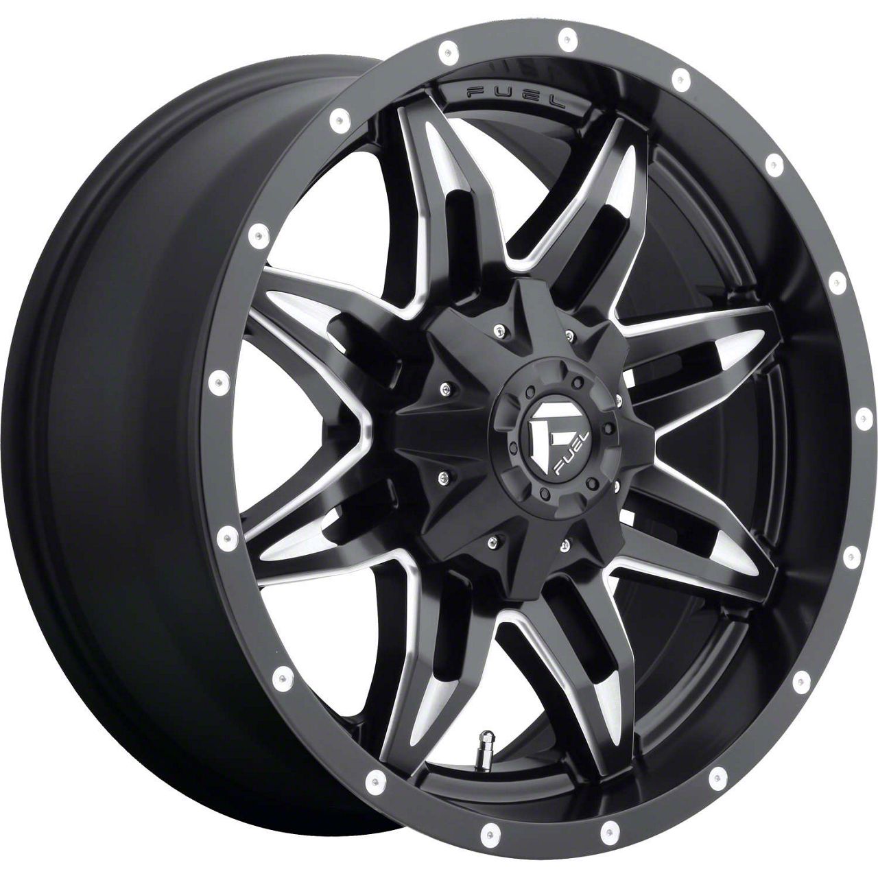 Fuel Wheels RAM 2500 Lethal Matte Black Milled 8-Lug Wheel; 20x9; 20mm ...