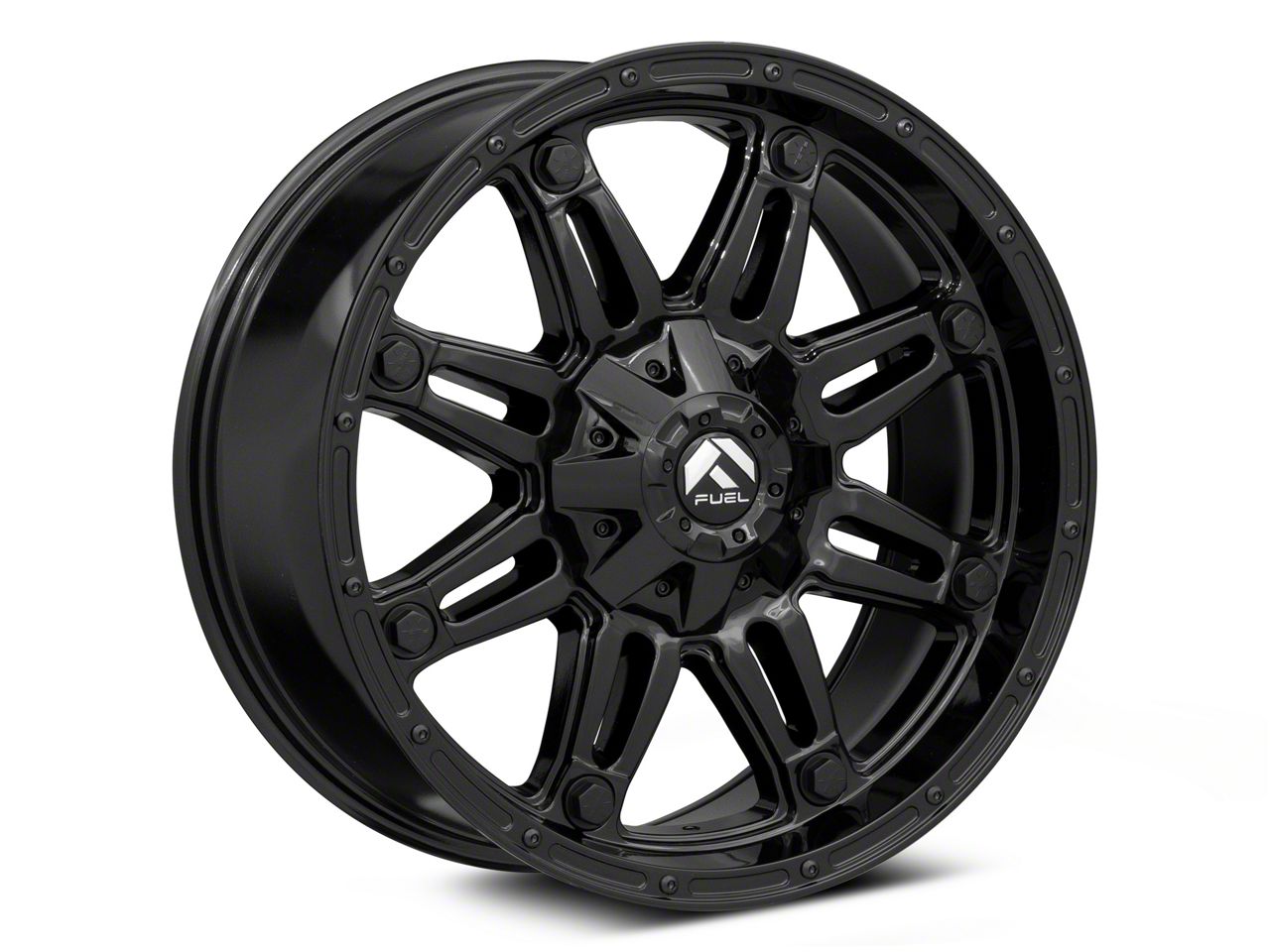 Fuel Wheels Ranger Hostage Gloss Black 6-Lug Wheel; 20x9; 19mm Offset ...