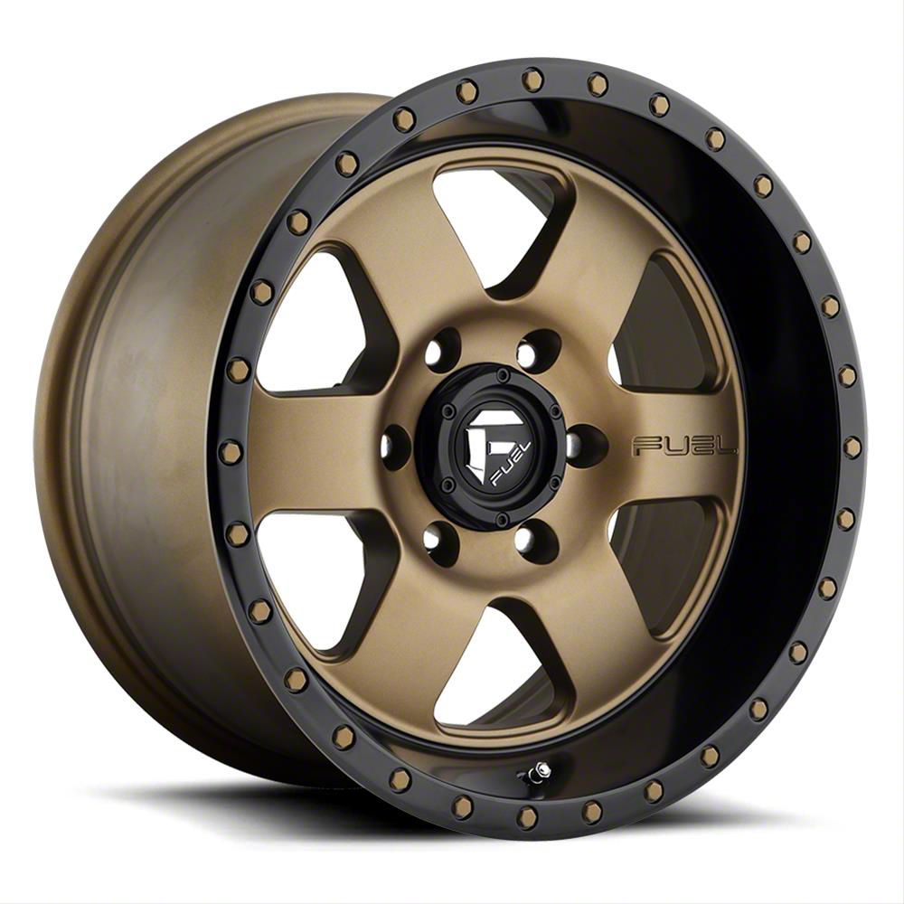 Fuel Wheels Ranger Podium Matte Bronze 6-Lug Wheel; 17x9; -12mm Offset ...