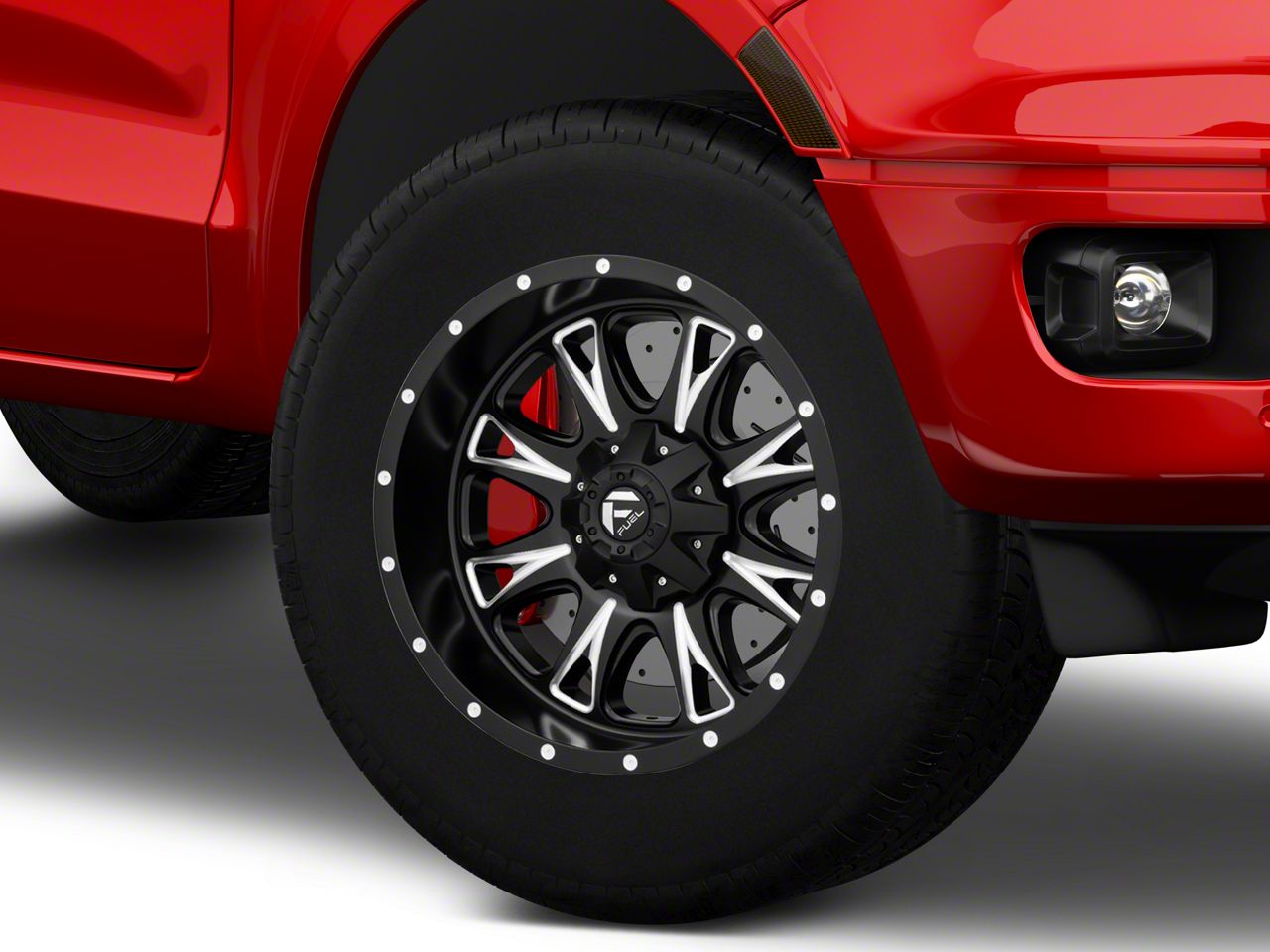 Fuel Wheels Ranger Throttle Matte Black Milled 6-Lug Wheel; 18x10 ...