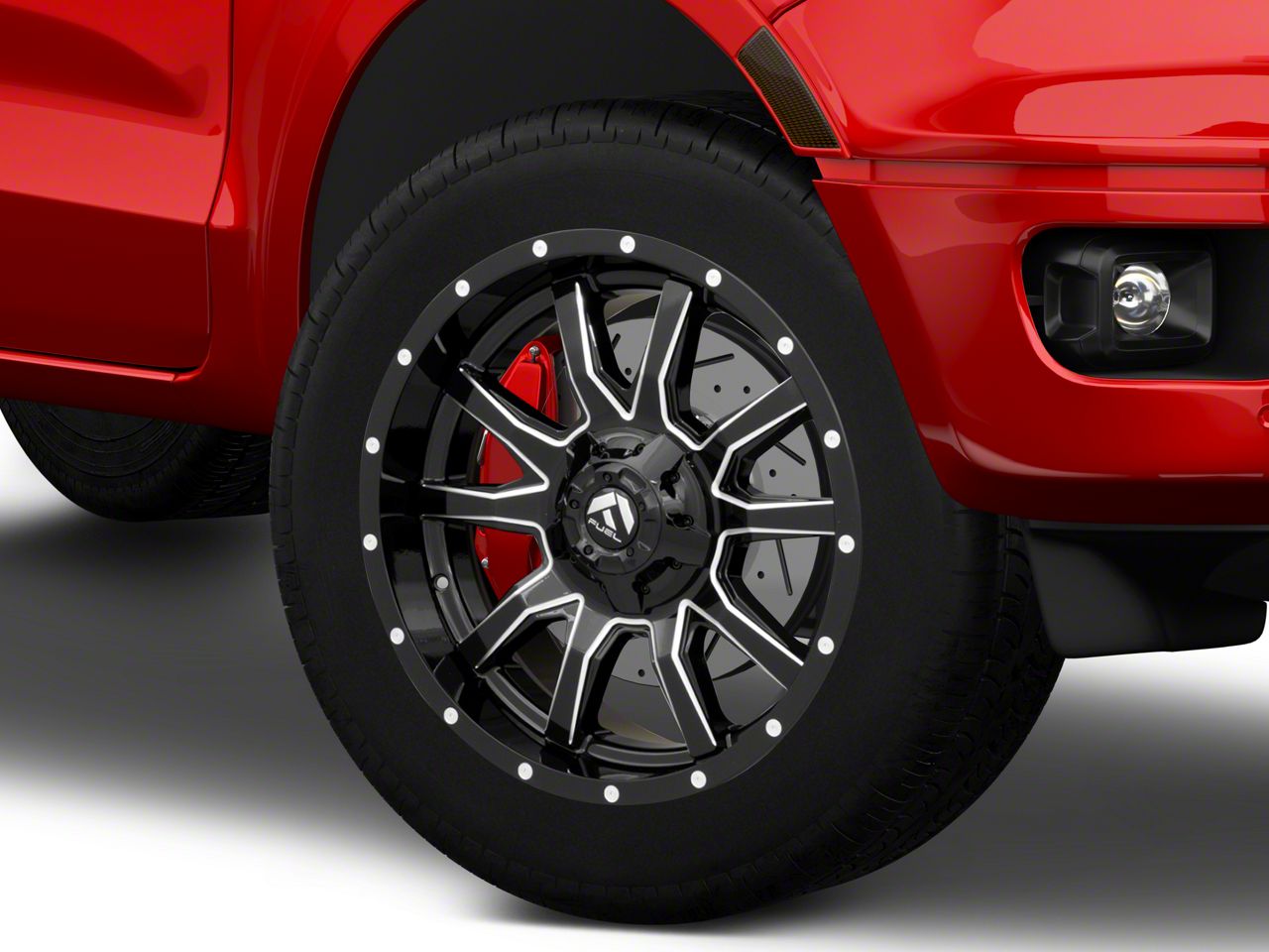Fuel Wheels Ranger Vandal Gloss Black Milled 6-Lug Wheel; 20x9; 1mm ...