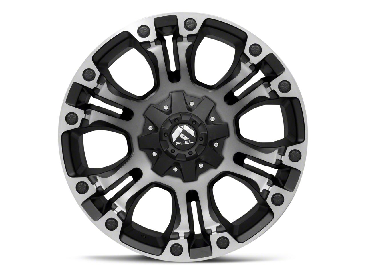 Fuel Wheels Sierra 1500 Vapor Matte Black with Gray Tint 6-Lug Wheel ...