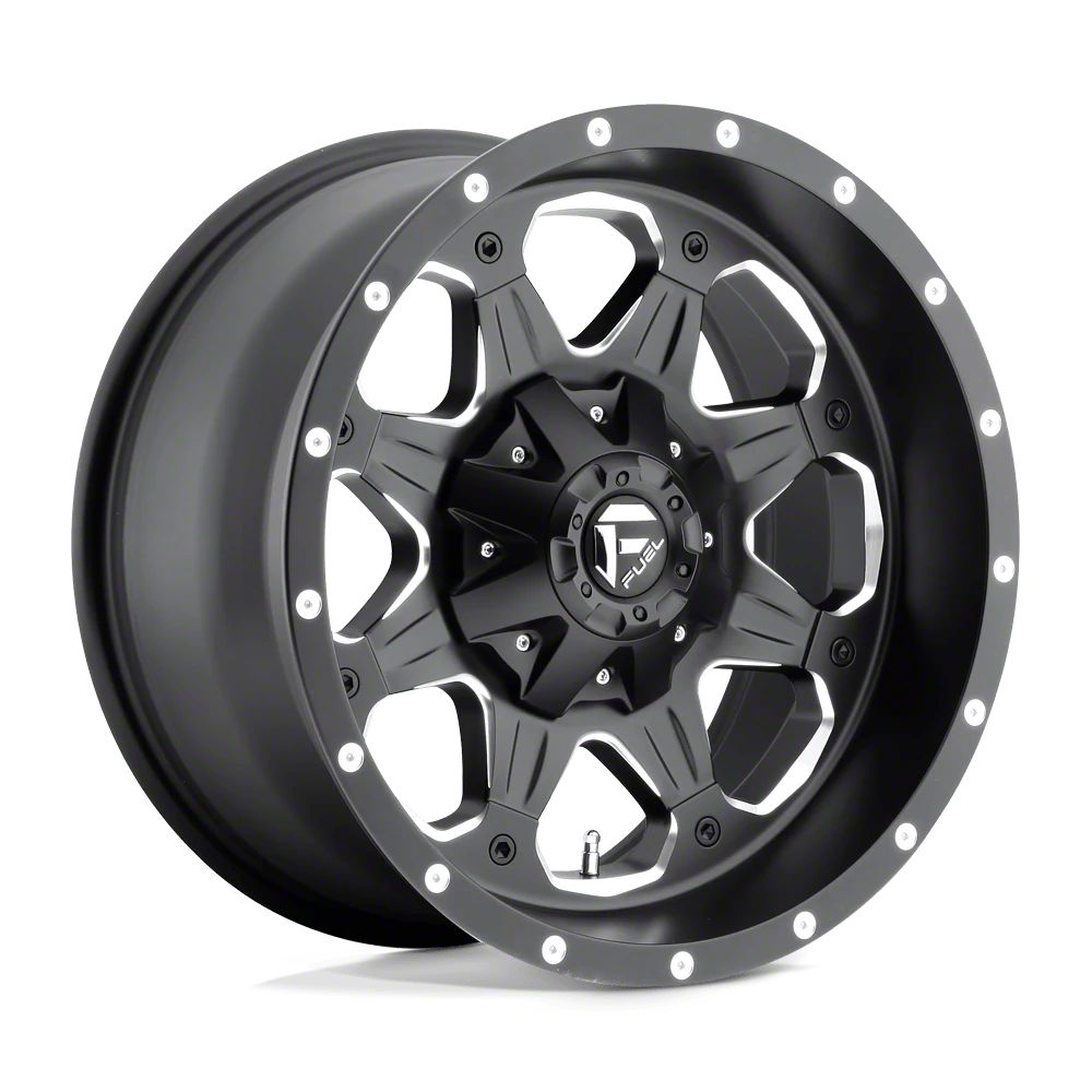 Fuel Wheels Sierra 2500 Boost Matte Black Milled 8-Lug Wheel; 17x9 ...