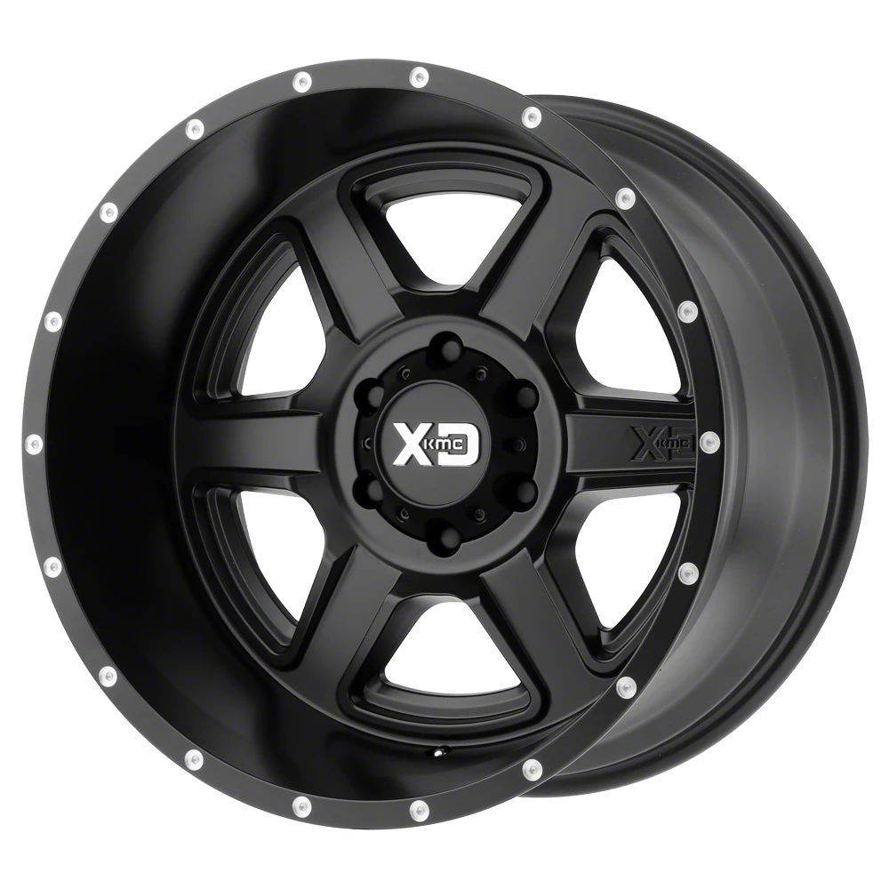 Fuel Wheels Sierra 3500 Hardline Gloss Black with Blue Tinted Clear 8 ...