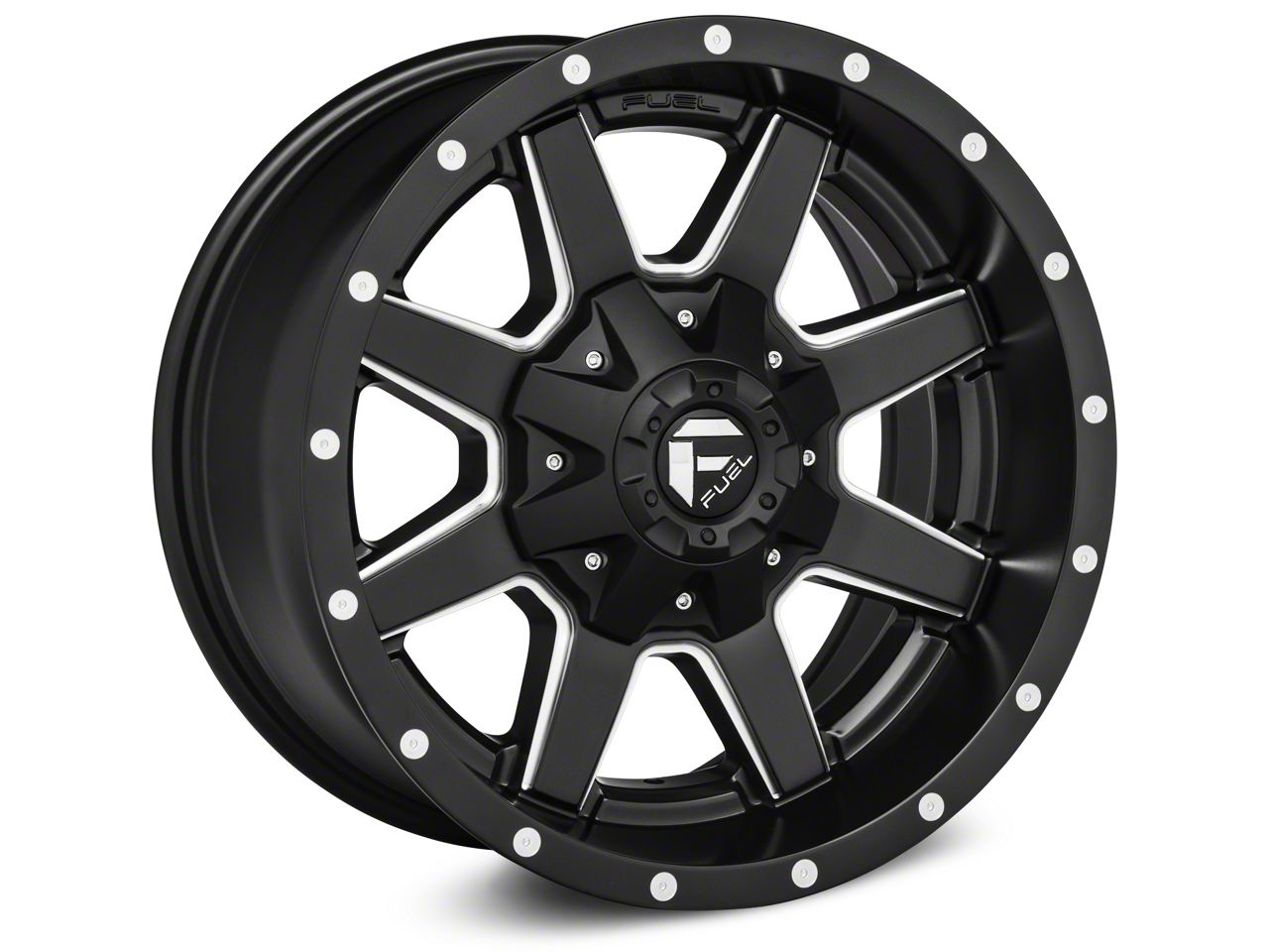 Fuel Wheels Silverado 1500 Maverick Matte Black Milled 6-Lug Wheel ...