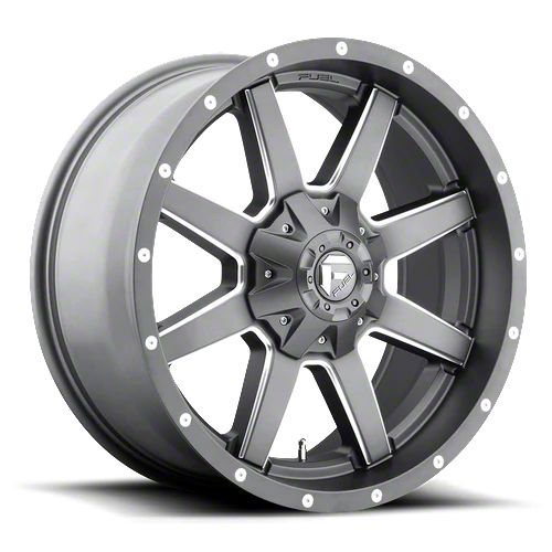 Fuel Wheels Silverado 1500 Maverick Matte Gunmetal Milled 6-Lug Wheel ...