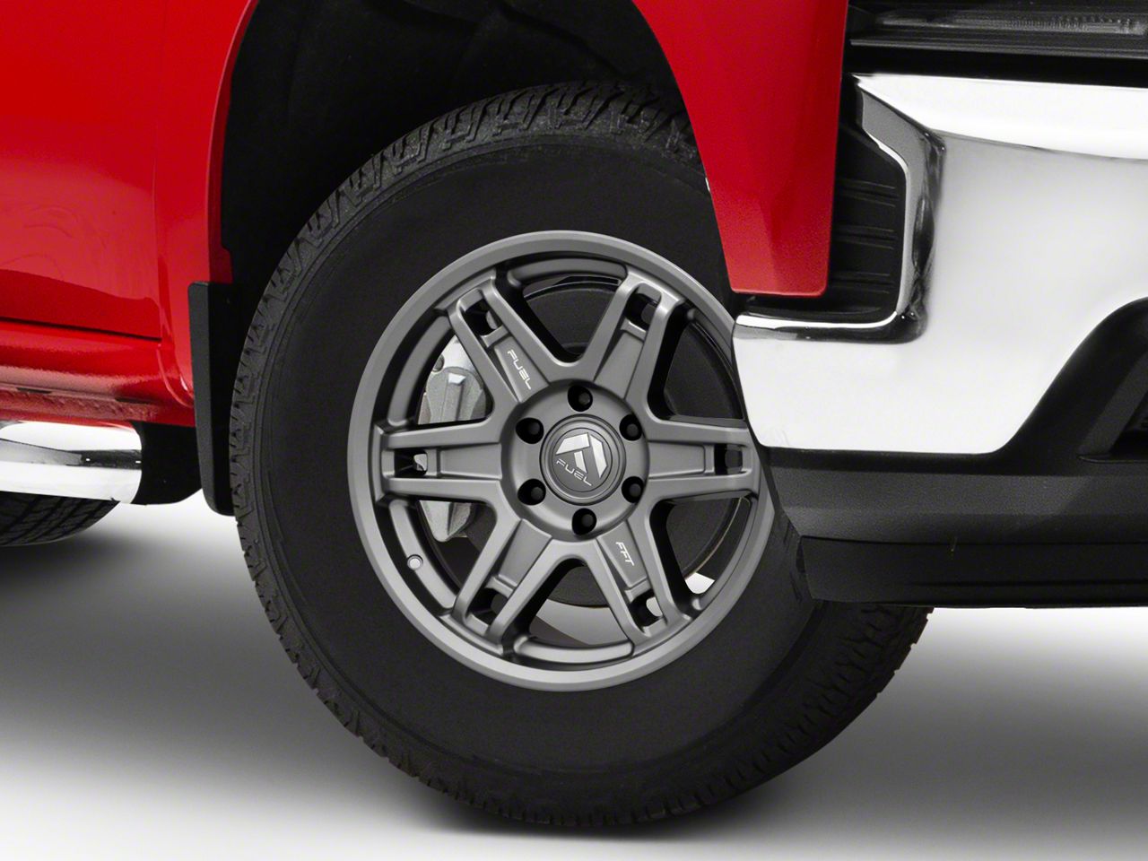 Fuel Wheels Silverado 1500 Slayer Matte Gunmetal 6-Lug Wheel; 18x8.5 ...