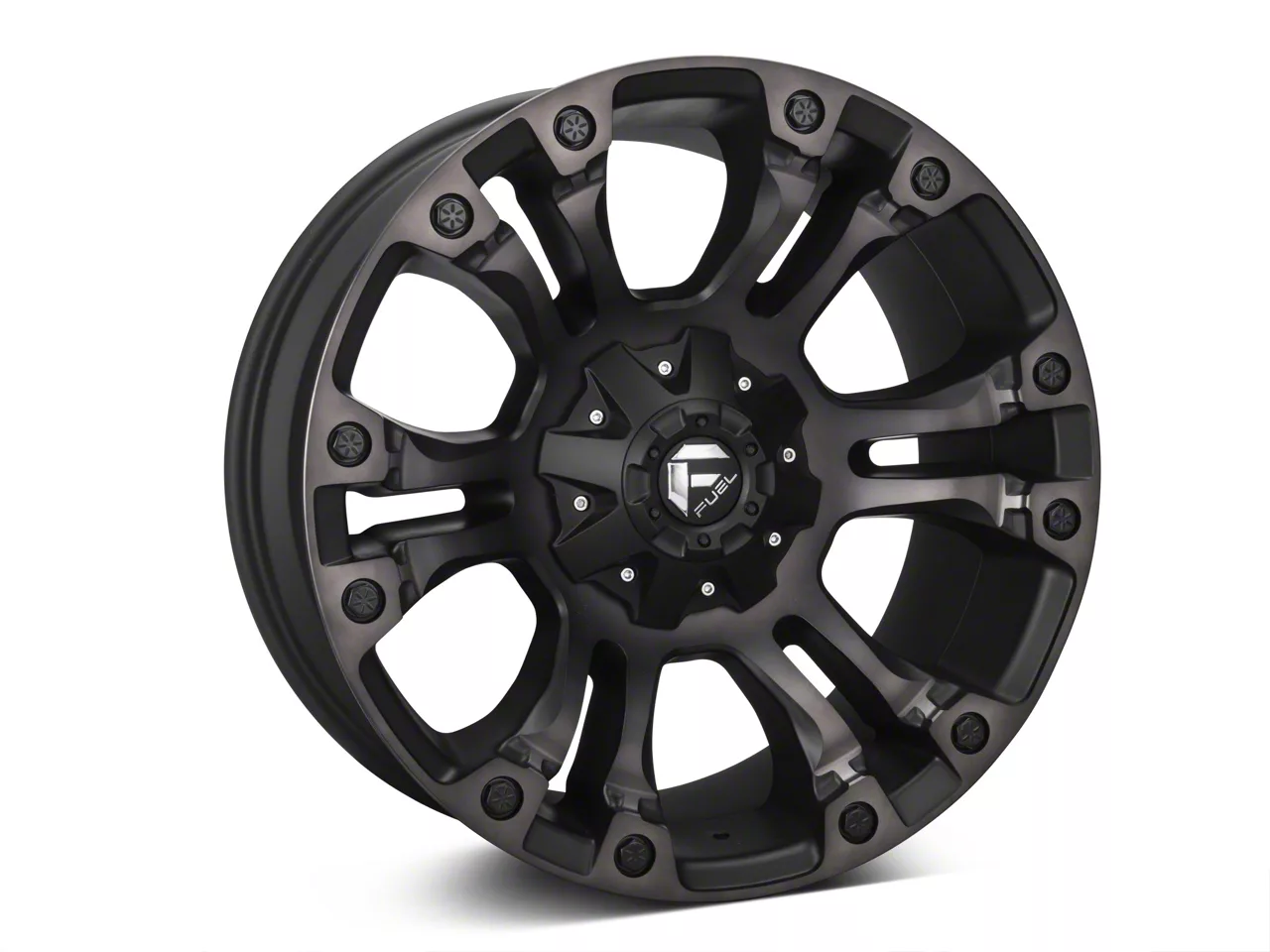 Fuel Wheels Silverado 1500 Vapor Matte Black Double Dark Tint 6-Lug ...