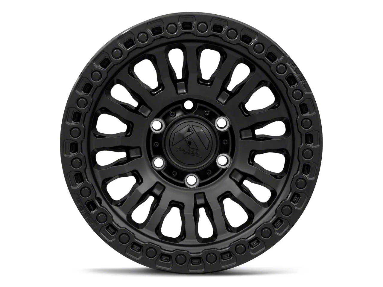 Fuel Wheels Silverado 2500 Rincon Matte Black with Gloss Black Lip 8 ...