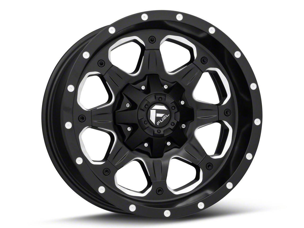Fuel Wheels Tahoe Boost Matte Black Milled 6-Lug Wheel; 20x9; -12mm ...