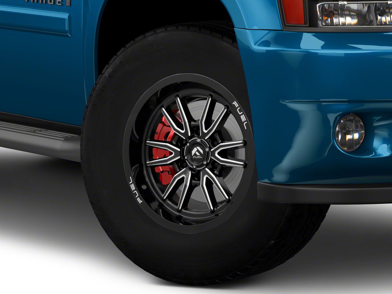 Fuel Wheels Tahoe Clash Gloss Black Milled 6-Lug Wheel; 18x9; 1mm ...