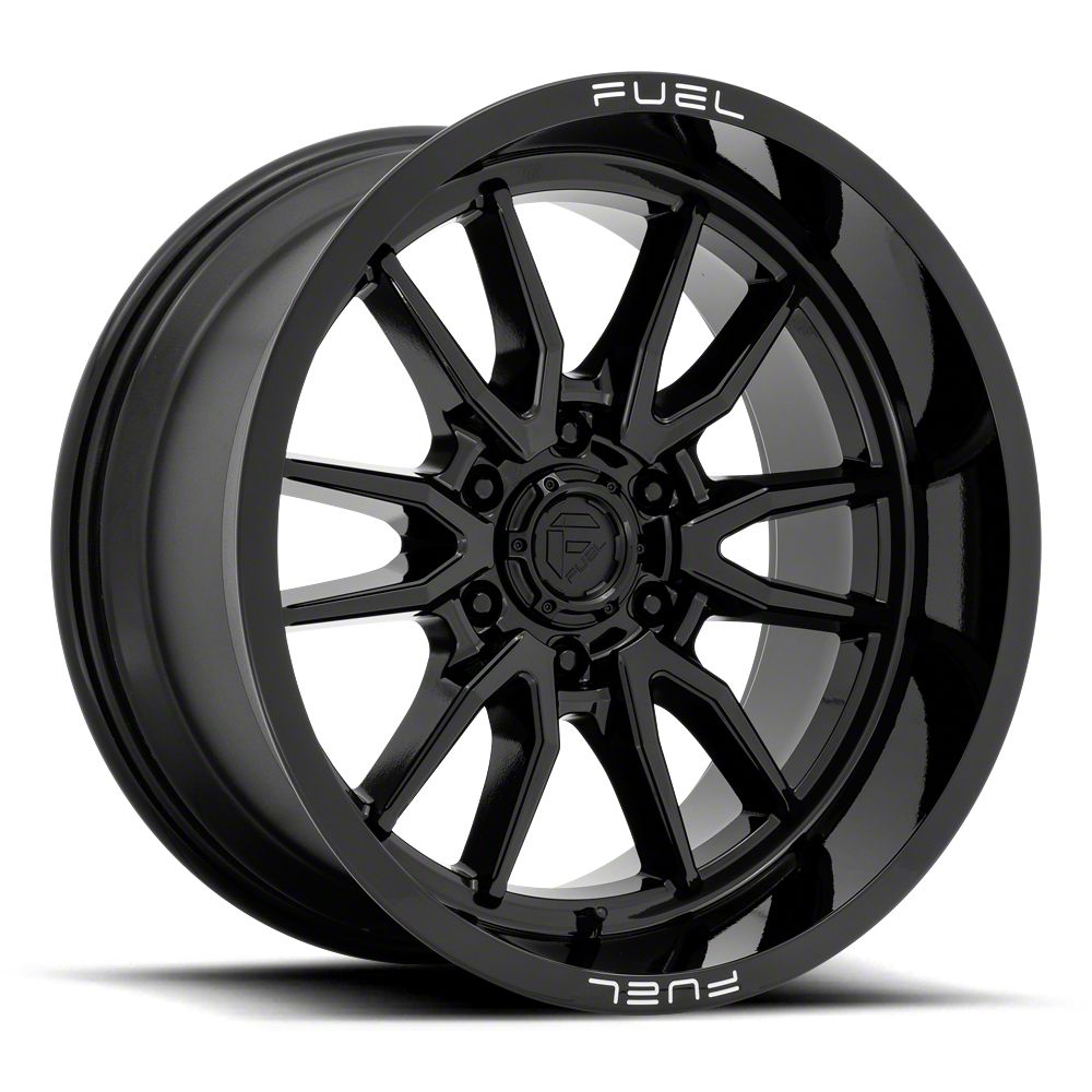 Fuel Wheels Tahoe Clash Gloss Black 6-Lug Wheel; 18x9; 1mm Offset ...