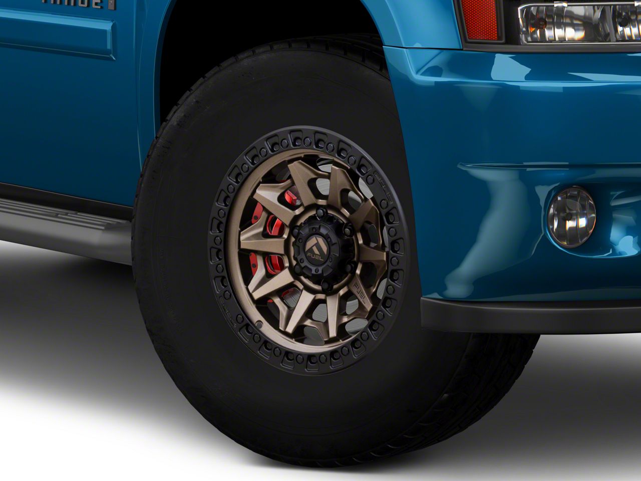 Fuel Wheels Tahoe Covert Matte Bronze with Black Bead Ring 6-Lug Wheel ...