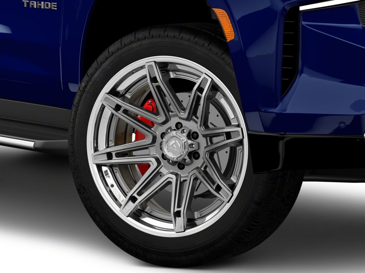 Fuel Wheels Tahoe Fusion Forged Brawl Platinum with Chrome Lip 6-Lug ...