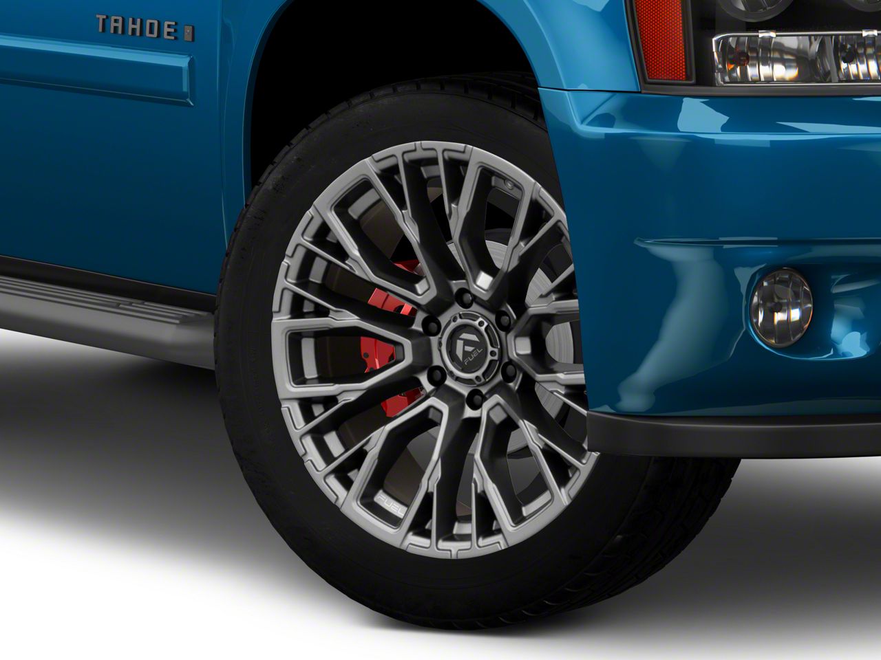 Fuel Wheels Tahoe Rebar Matte Gunmetal 6-Lug Wheel; 22x12; -44mm Offset ...