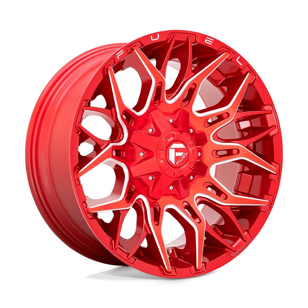 Fuel Wheels Tahoe Twitch Candy Red Milled 6-Lug Wheel; 22x12; -44mm ...