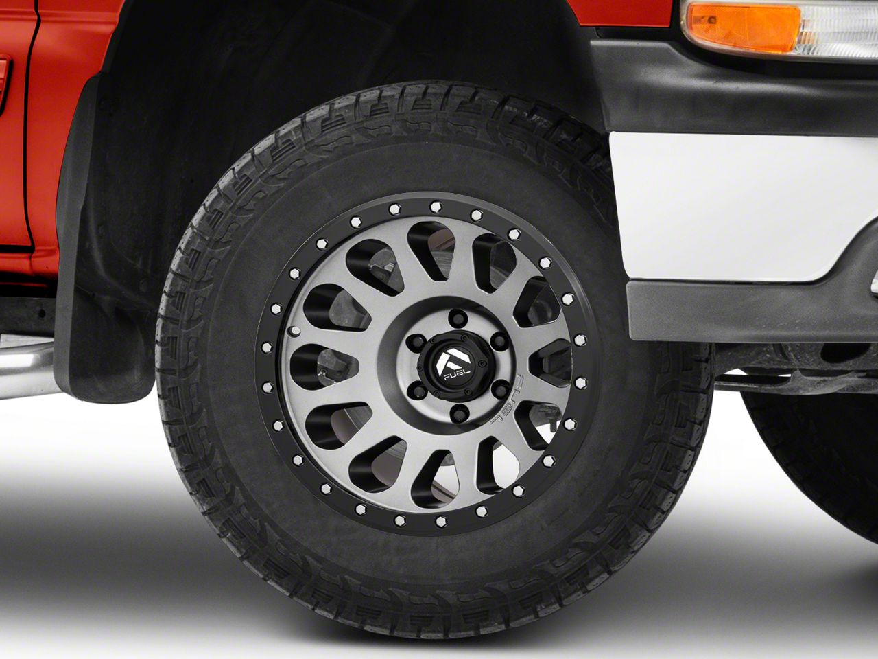 Fuel Wheels Silverado Vector Gun Metal 6-Lug Wheel - 18x9; 1mm Offset ...