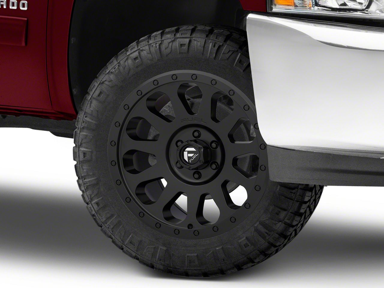 Fuel Wheels Silverado Vector Matte Black 6-Lug Wheel - 20x10; -18mm ...