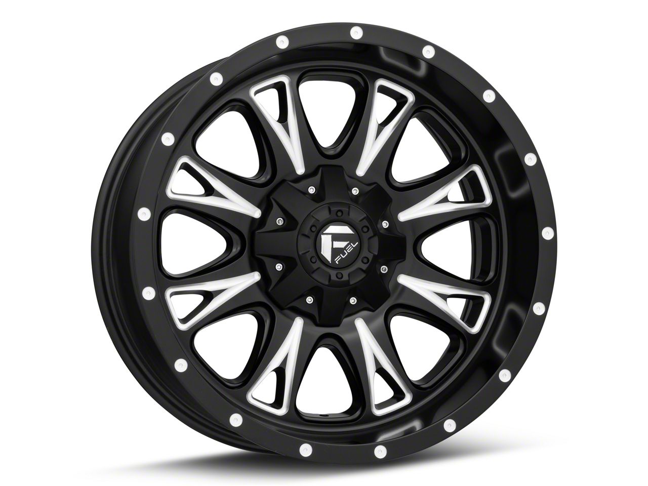 Fuel Wheels Yukon Throttle Matte Black Milled 6-Lug Wheel; 20x10; -12mm ...