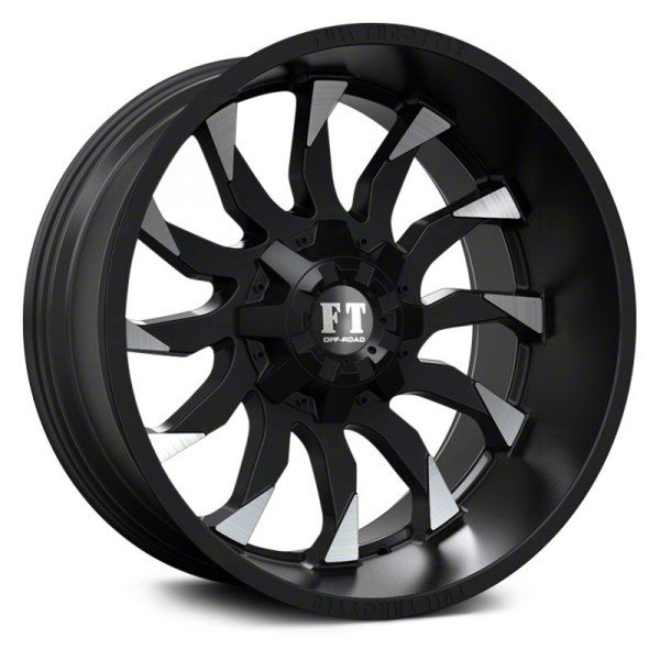 Full Throttle Off Road F-150 FT11 Gloss Black with Machine Edges 6-Lug ...