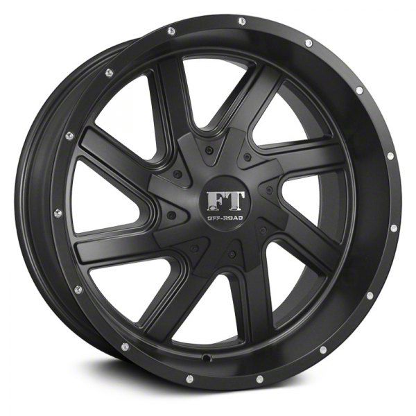 Full Throttle Off Road Ranger FT1 Satin Black 6-Lug Wheel; 20x12; -44mm ...