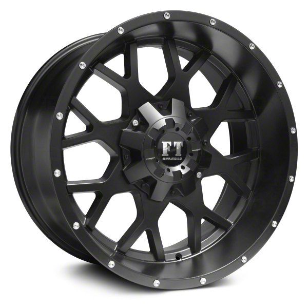 Full Throttle Off Road RAM 1500 FT0151 Satin Black 6-Lug Wheel; 20x9 ...