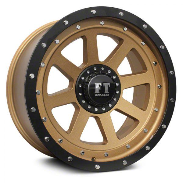 Full Throttle Off Road Dakota FT8 Matte Bronze with Matte Black Lip 6 ...
