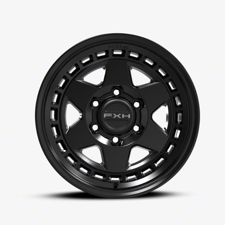 FXH Wheels Yukon X04 Satin Black 6-Lug Wheel; 17x8.5; 0mm Offset WHL-X041785613910600-BL (15-20 ...