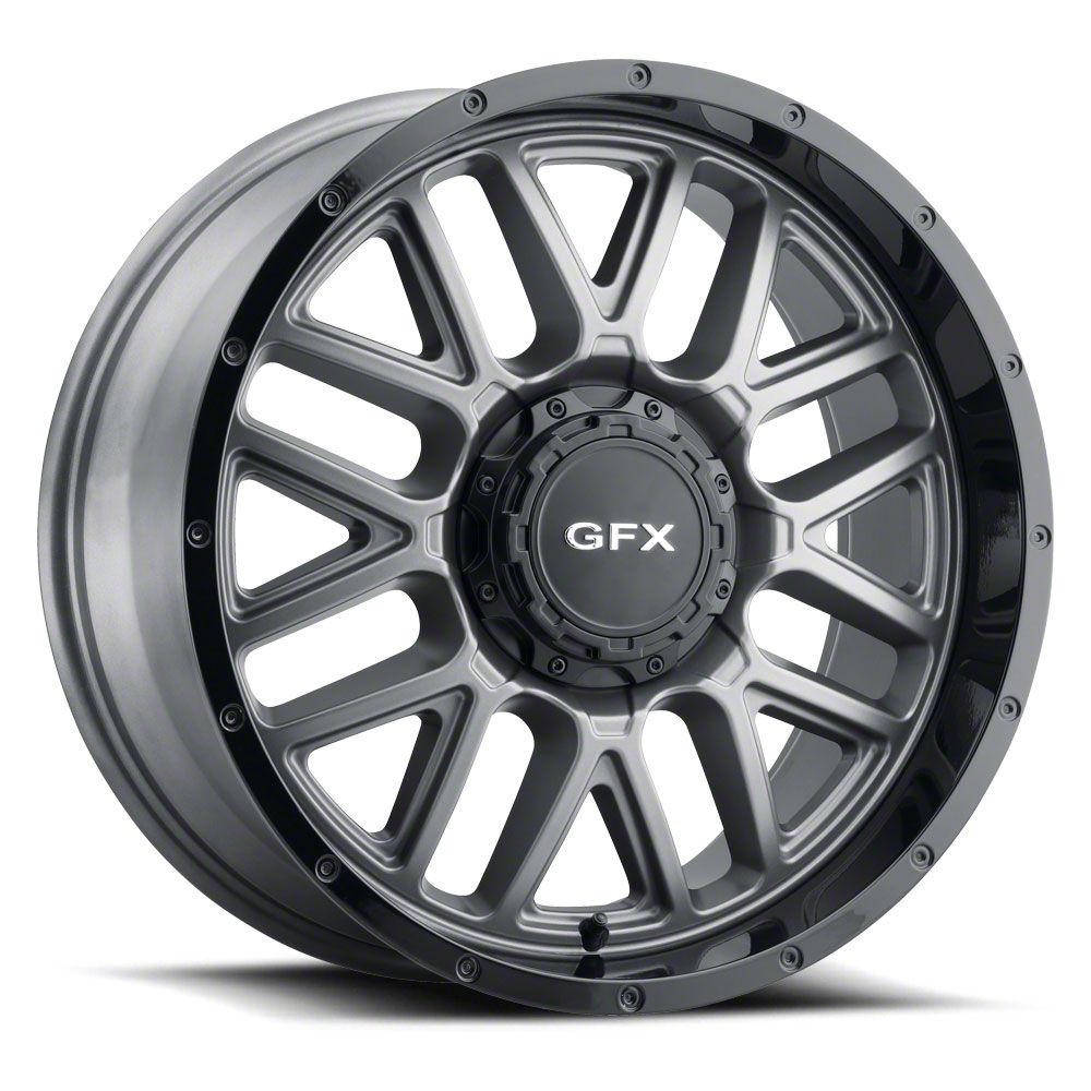 G-FX Silverado 3500 TM-5 Matte Black 8-Lug Wheel; 20x9; 12mm Offset TM5 ...