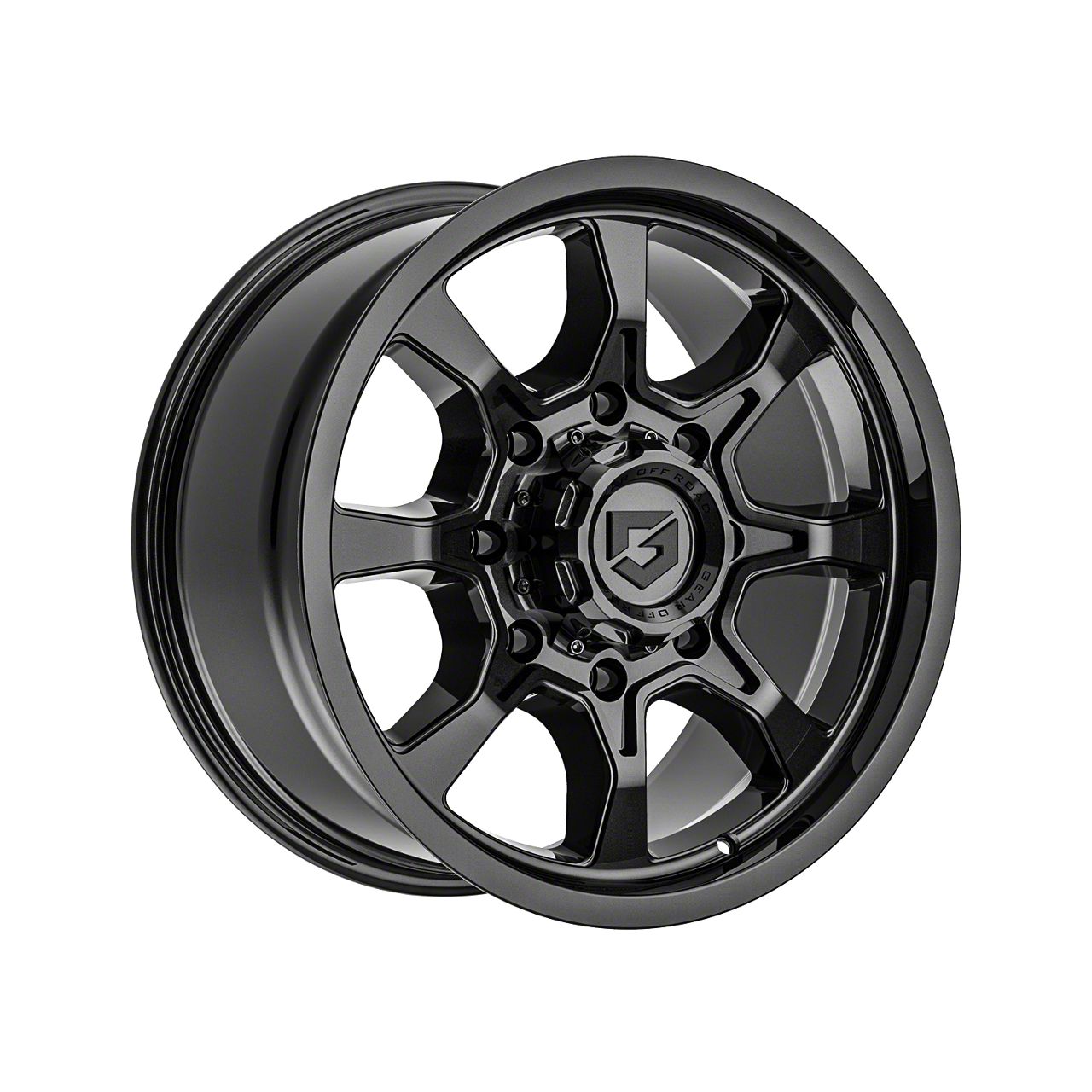 Gear Off-Road Sierra 2500 772 Gloss Black 8-Lug Wheel; 18x9; 18mm ...