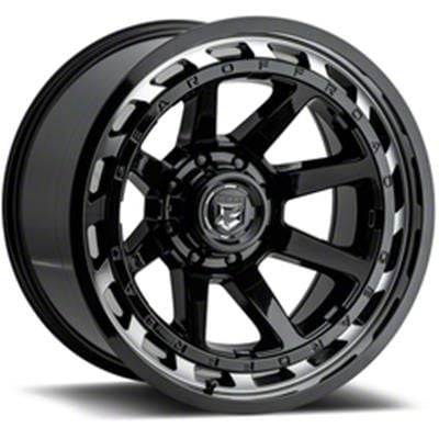 Gear Off-Road F-250 Super Duty Black Hawk Gloss Black Machined 8-Lug ...