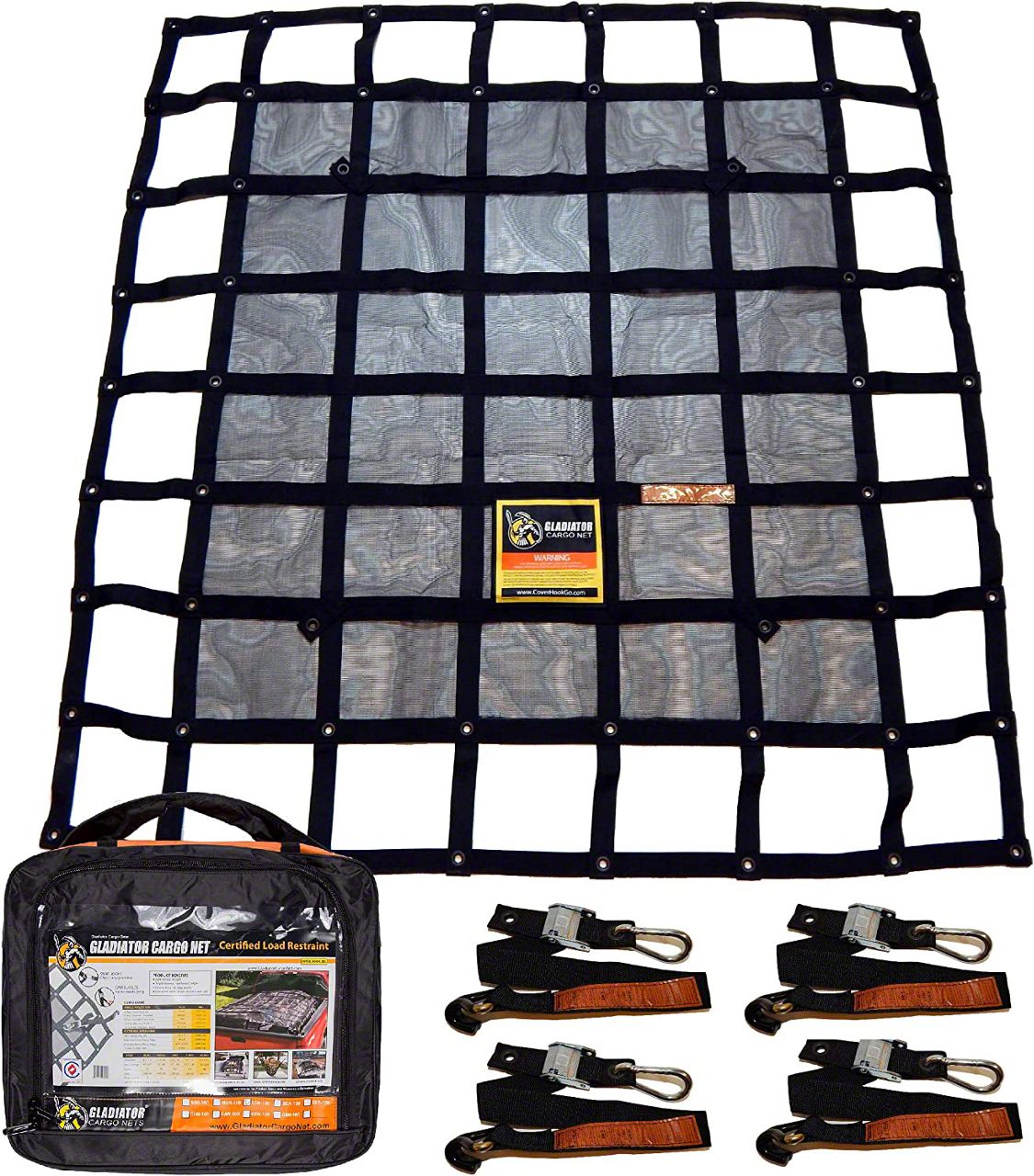 Gladiator Cargo Nets Yukon Utility Roof Rack Net; 4.75-Foot x 5.25-Foot ...