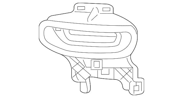 GM Sierra 1500 Bumper Insert; Front Left; Fog Lamp Bezel; With Fog ...