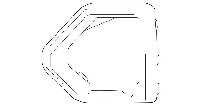 GM Sierra 1500 Bumper Insert; Front Right; Fog Lamp Bezel Trim; With ...